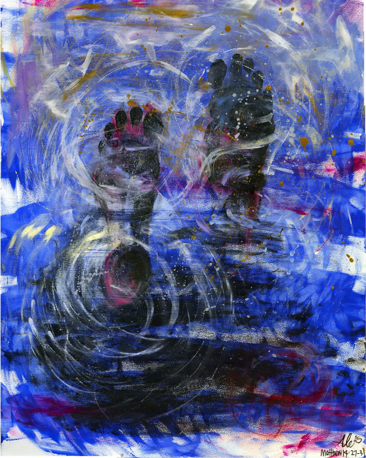 Student Amber Ellis Paints After Every Devotional