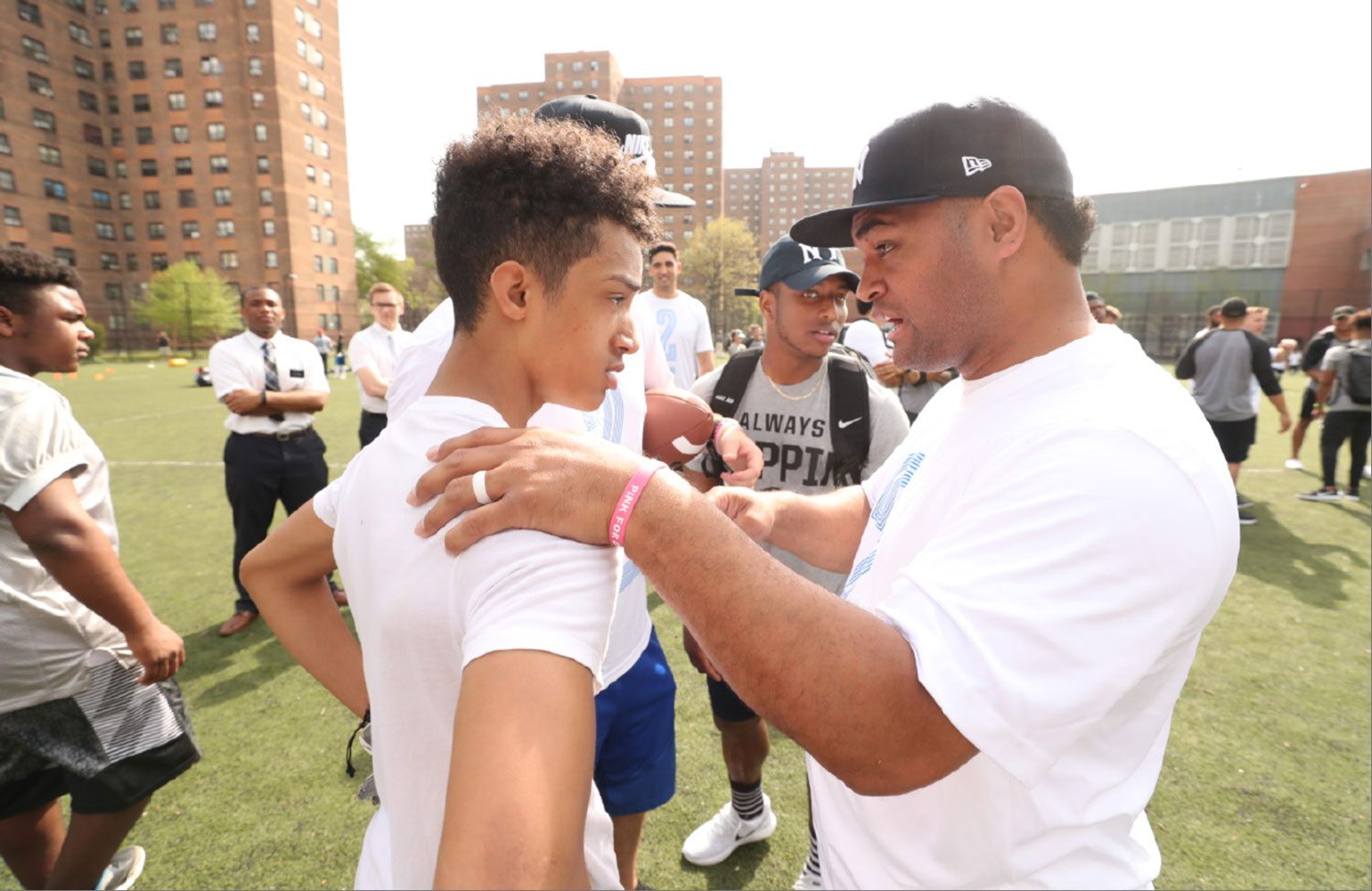 BYU Football Players Mentor Harlem Jets Youth Team in Off-Season